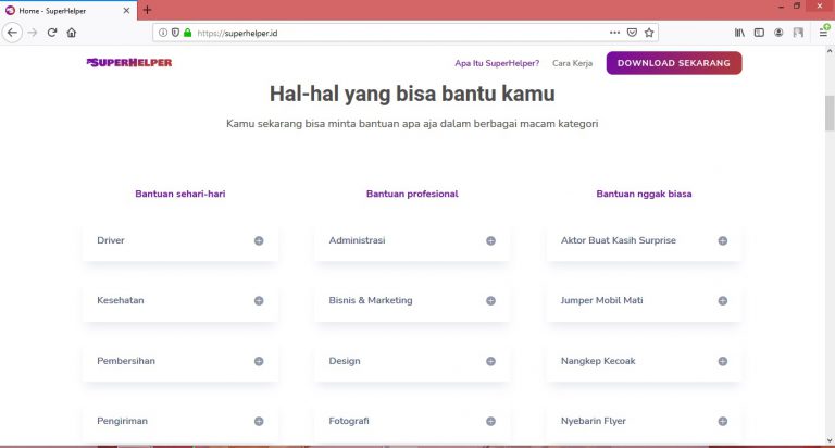 必要なものはすべて「SuperHelper」にあります｜インドネシア通信 | マッチングサイト・コミュニティサイト構築パッケージの決定版「カスタメディア」