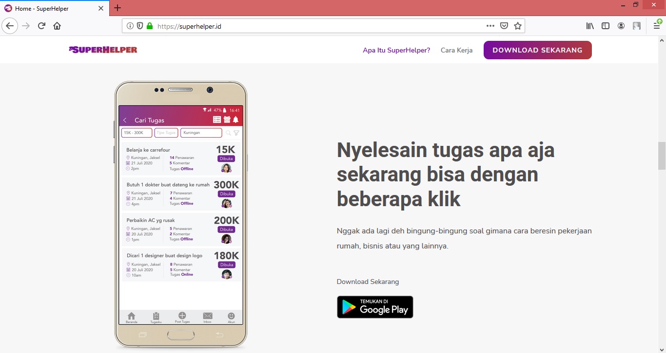 必要なものはすべて「SuperHelper」にあります｜インドネシア通信 | マッチングサイト・コミュニティサイト構築パッケージの決定版「カスタメディア」