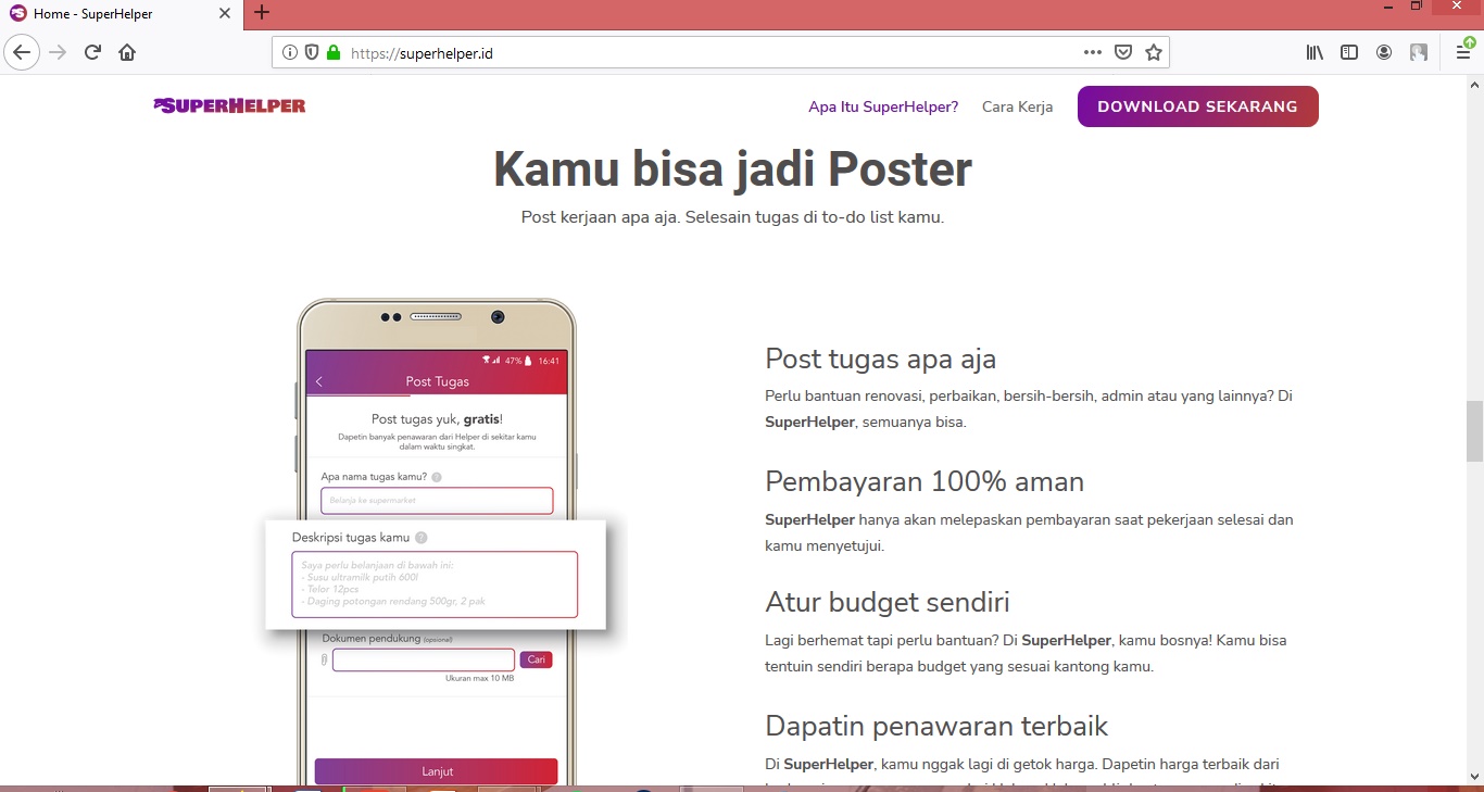 必要なものはすべて「SuperHelper」にあります｜インドネシア通信 | マッチングサイト・コミュニティサイト構築パッケージの決定版「カスタメディア」