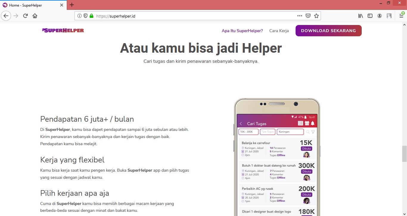 必要なものはすべて「SuperHelper」にあります｜インドネシア通信 | マッチングサイト・コミュニティサイト構築パッケージの決定版「カスタメディア」